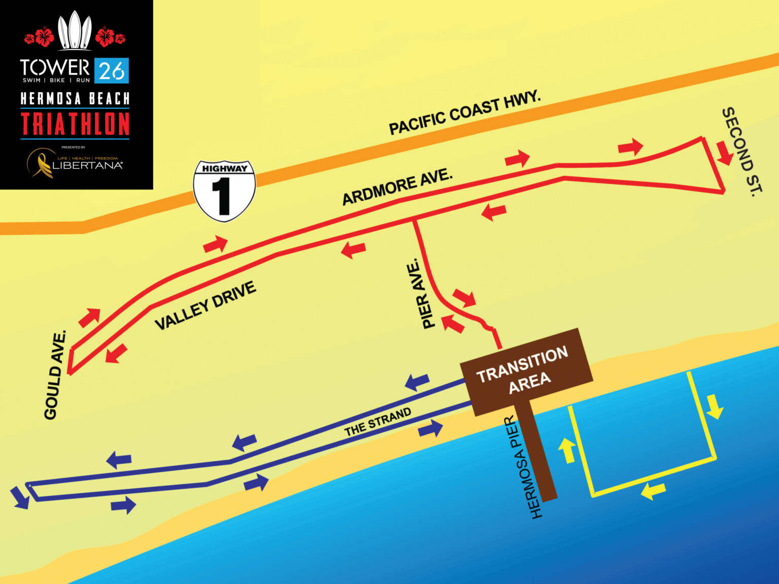 Course Map – Hermosa Beach Triathlon